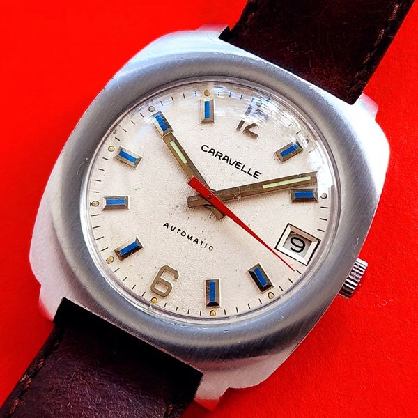 Caravelle Automatic Watch Date Stainless Steel N2 By Bulova For Repair ...