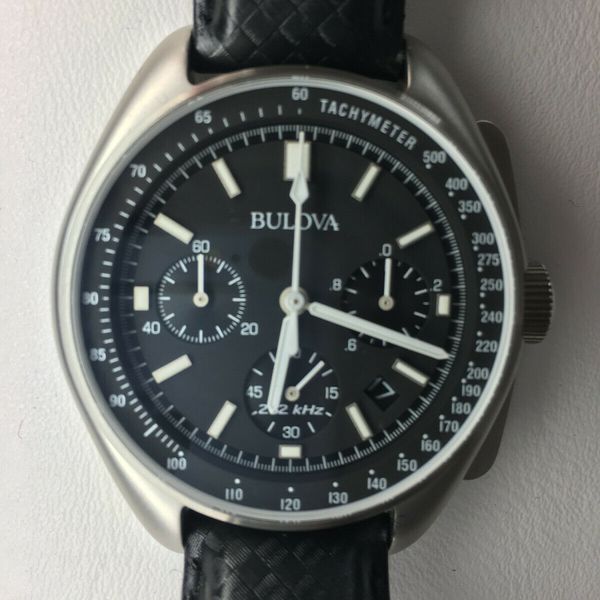 Bulova 96B251 Moon Apollo Lunar Pilot Special Edition Men Watch - Black ...