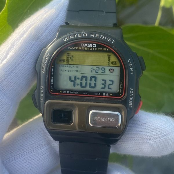 Vintage Casio BP-100 Blood Pressure Digital Japan Watch | WatchCharts ...