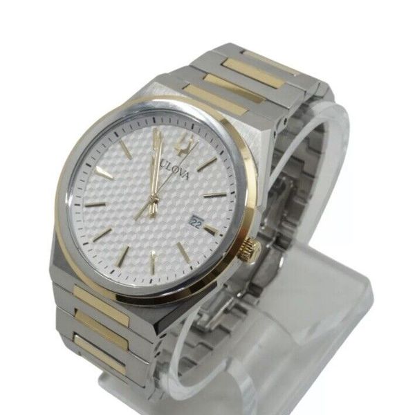 Bulova Classic Two-Tone Stainless Steel Quartz Men's Watch 98B424 / New ...