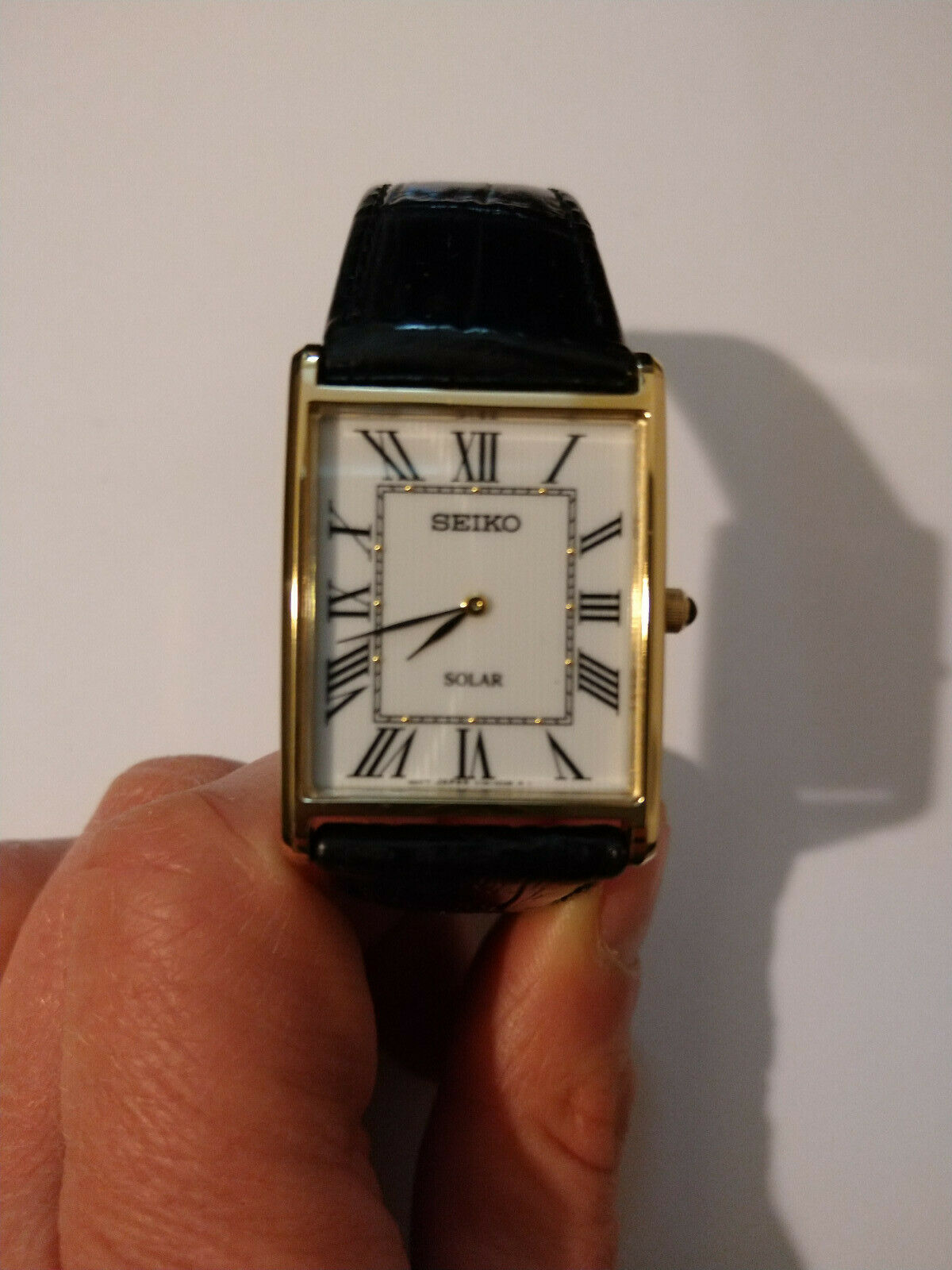 Men's Seiko Solar Watch, Black Leather, Rarely Worn - SUP880 | WatchCharts