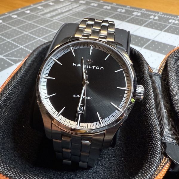 HAMILTON Jazzmaster H32475130 Black Dial 40mm Automatic Men's Watch ...