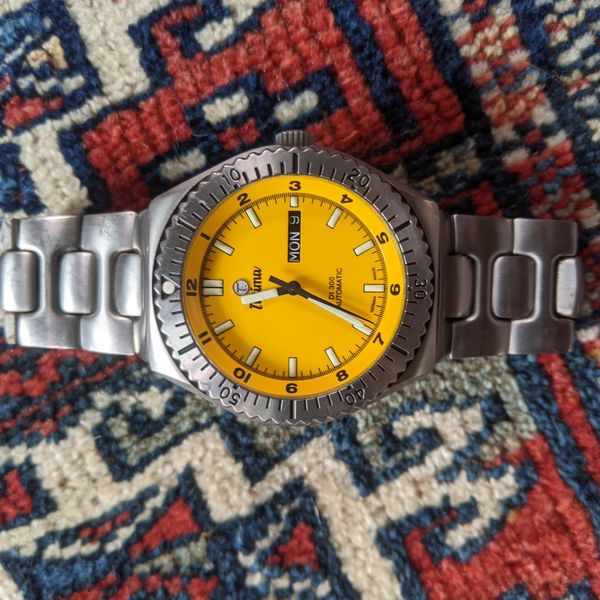 Tutima DI300 yellow face $650 shipped conus | WatchCharts Marketplace