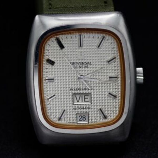 Universal Geneve Polerouter III Cal 72 Day Date Microtor Watch ...