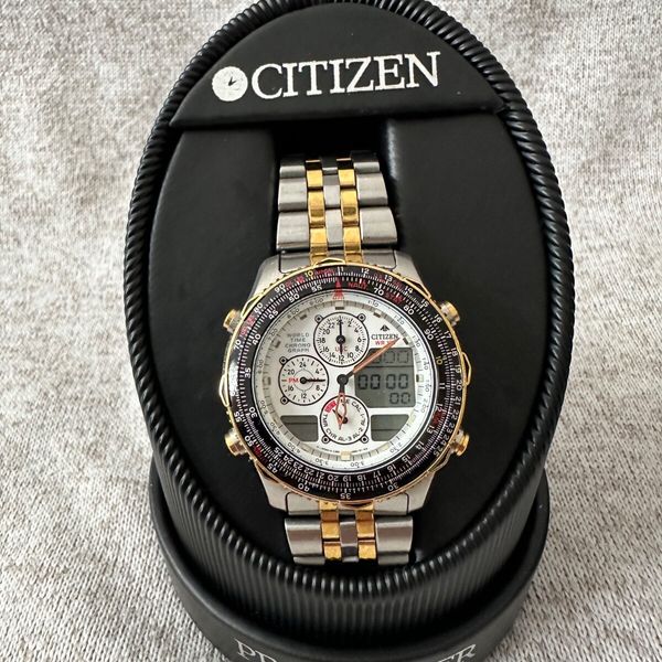 Citizen Navihawk C300 World Time Chronograph Stainless Steel, Menâ s ...