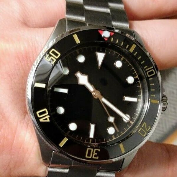 Custom Orient Mako USA II Black Bay Mod - the "Black Ray 58" - Like New ...