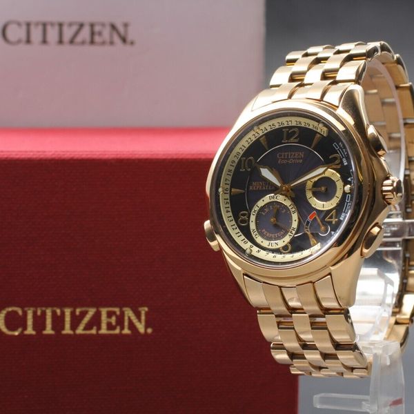 [N MINT] CITIZEN Eco Drive G900-S039711 Calibre Men Watch Black Dial ...