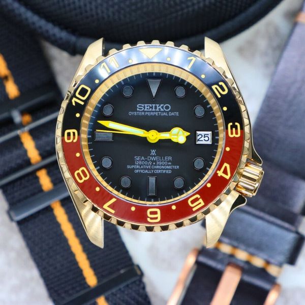Seiko SKX007 Root Beer Premium Mod Build - Rose Gold Plated Automatic ...