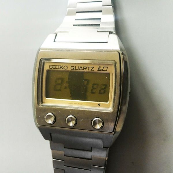 SEIKO 0614-5010 / defekt, damaged, for parts / first digital watch 1972 ...