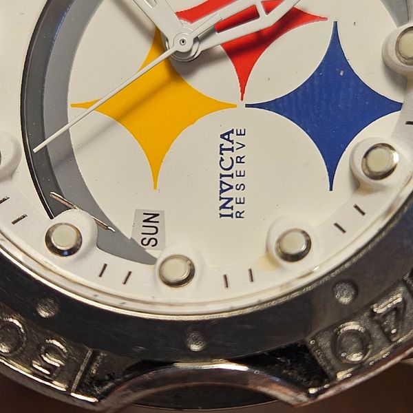 RARE Invicta Reserve NFL Pittsburgh Steelers Swiss Made Watch/ NEW ...