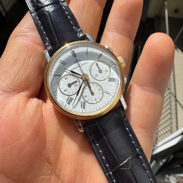 Hamilton Chronograph Lancaster USA Manual Winding Caliber 1873 Full Set ...