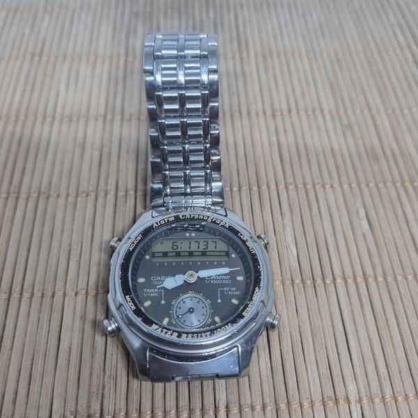 Casio AW-600 Ana Digi Alarm 1/1000S Chronograph Module 373 Vintage ...