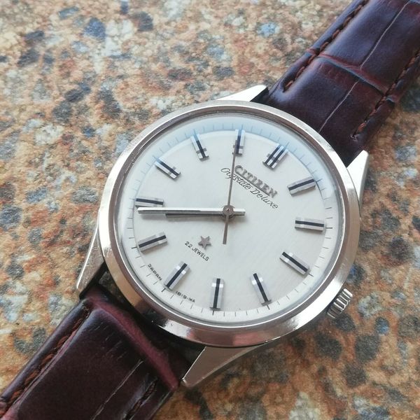 Vintage Citizen Crystate Deluxe 22 Jewels Manual Winding March 1969 ...