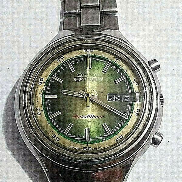 SEIKO 5 SPORTS SPEED TIMER FLYBACK CHRONOGRAPH, CAL.7015-8000,VINTAGE ...
