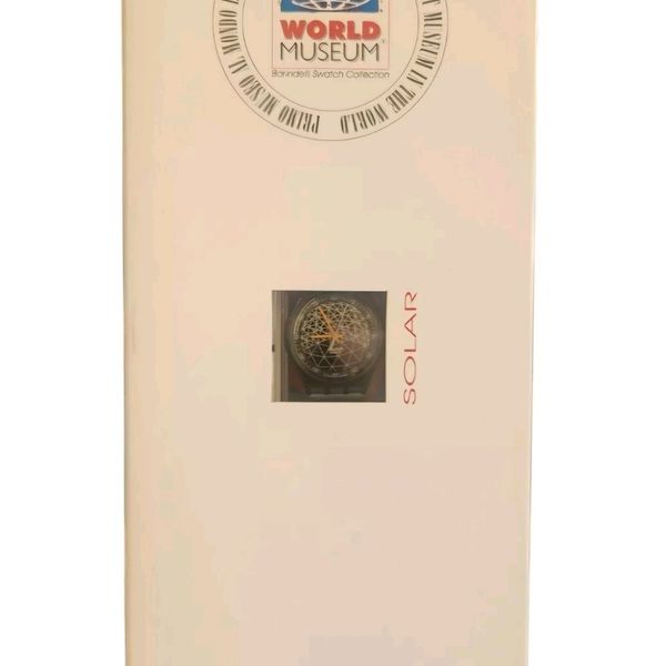 Swatch Solar Watch SUNSCRATCH SRM103PACK World Museum Tony Tedesco New ...