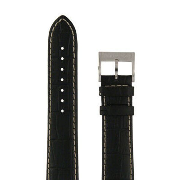 *BRAND NEW* Original Hamilton Jazzmaster 22mm Black Watch Band Strap ...