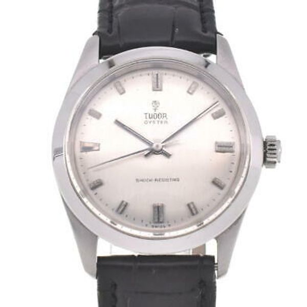 TUDOR Oyster 7984 Small rose Silver Dial Hand Winding Men's Watch N ...