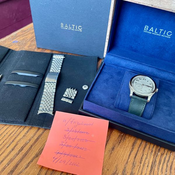 [WTS] Baltic MR01 - Silver Dial - Full Kit + Bracelet | WatchCharts