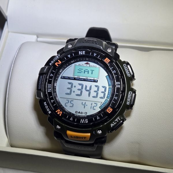 Vintage Casio Protrek Triple Sensor PRG-40 2271 Water-Resistant 100M ...