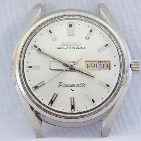 Vintage Seiko Presmatic 5106-9000 23 Jewel Automatic Day Date Steel ...