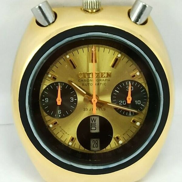 Citizen Chronograph Bullhead 8110A Serviced Automatic Men's Wristwatch ...