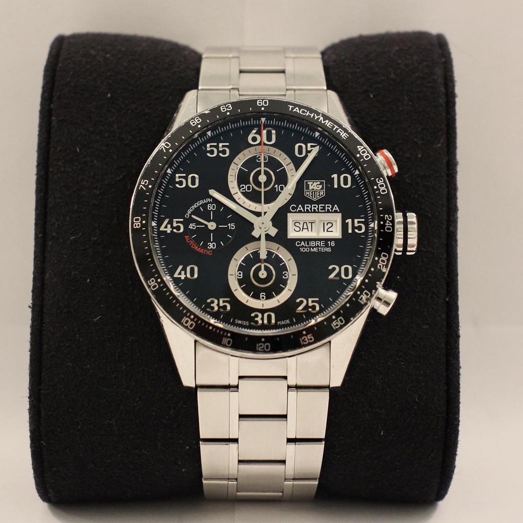 TAG Heuer CV2A10.BA0796 Carrera Calibre 16 Day Date Chronograph 43mm ...