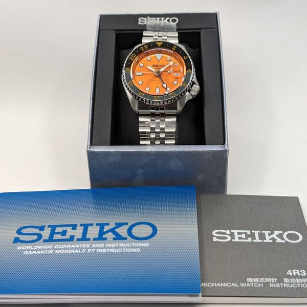 SSK005 - Seiko 5 Sports 42mm Orange Men's Watch | WatchCharts Marketplace