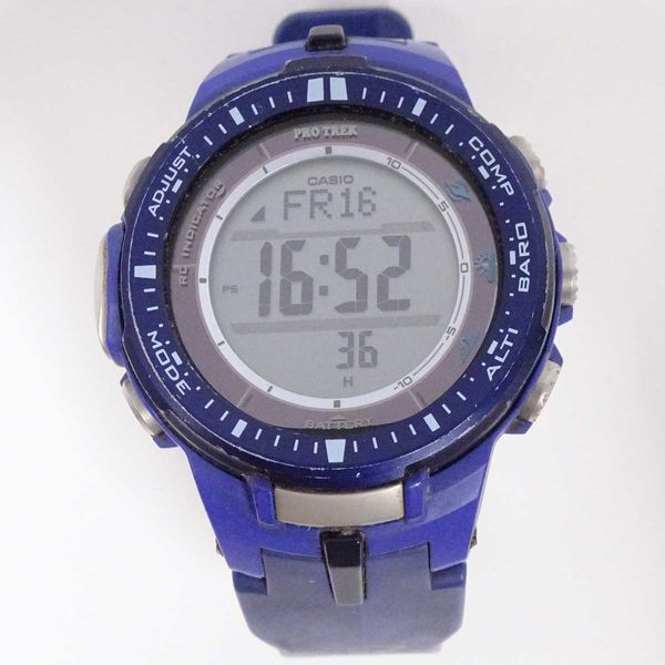 [Used] Casio Protrek PROTREK solar radio clock watch blue PRW-3000-2B ...
