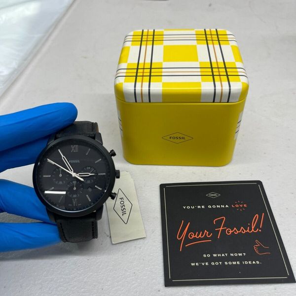 Fossil Neutra Chronograph Quartz Black Dial Men's Watch FS5503 - NEW ...