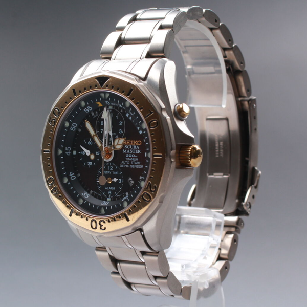 Vintage 1995 [Exc+5] SEIKO Scuba Master SBCP001 7K52-6A00 Titanium Qz ...