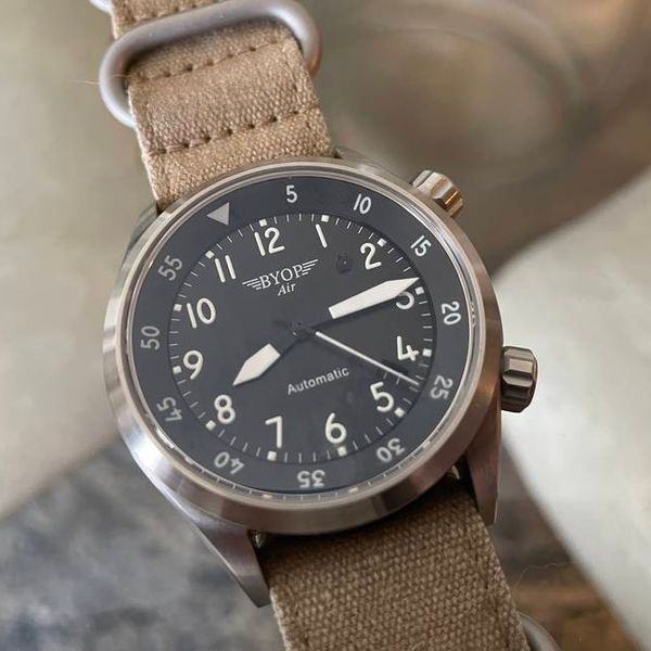 BYOP Air Pilot Watch, Twin Crows, Automatic | WatchCharts Marketplace