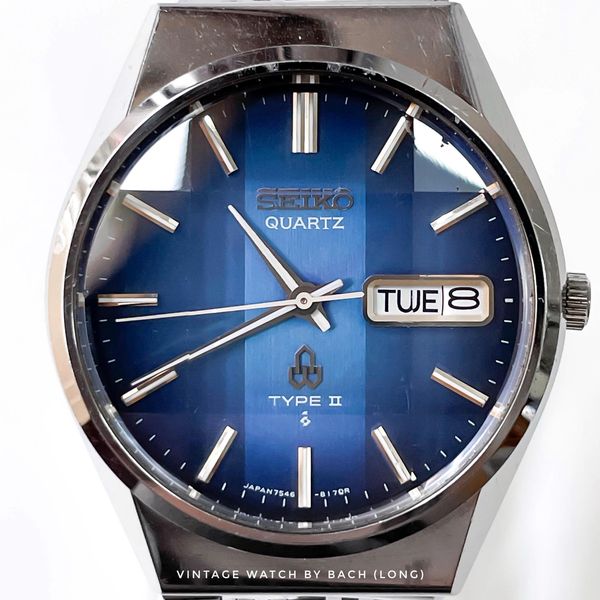 [WTS] Seiko Type II 7546-8160 Blue Faceted Crystal | WatchCharts ...