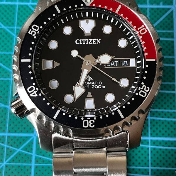Citizen Promaster Divers 200m Automatic NY0085-86E Black Red Stainless ...