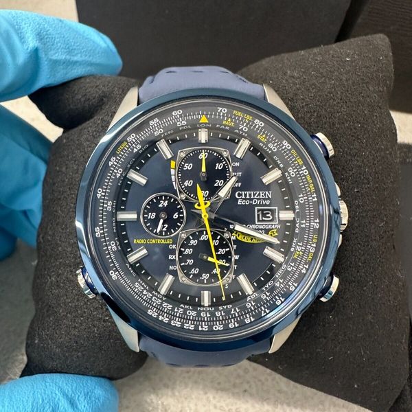 Citizen Eco Drive Blue Angels World Chronograph Men's Watch AT8020-03L ...