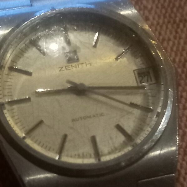 zenith AUTOMATIC SURF watch with HIDDEN CROWN and bracelet ...