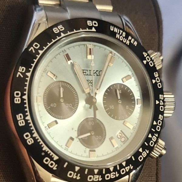 Seiko Mens Watch Chronograph Sunburst Dial | WatchCharts Marketplace