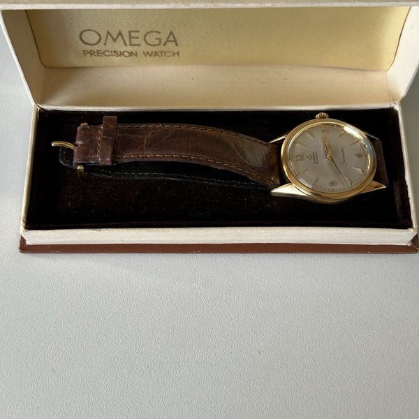 Omega Seamaster 18ct Yellow Gold Automatic Reference.2802 SC 1958 Years ...