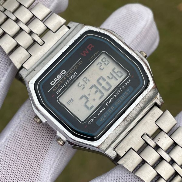 Vintage Casio Alarm Chronograph Wr lithium Made in japan watch A159W ...