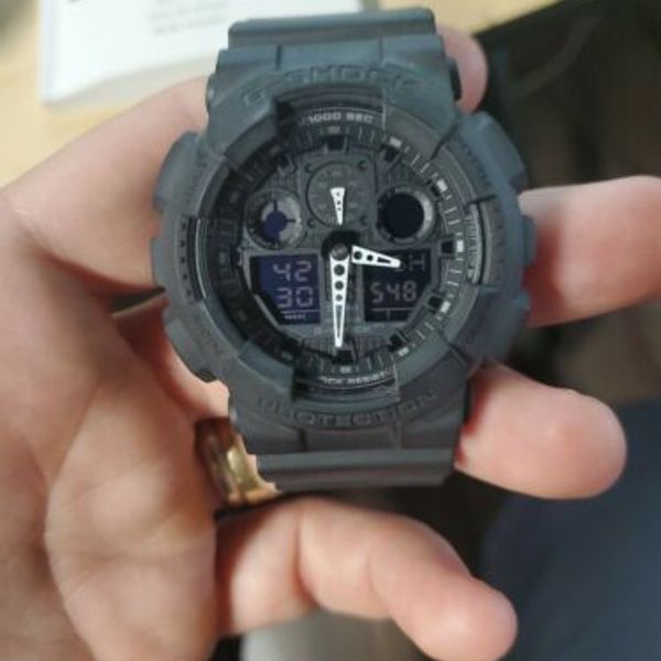 CASIO G-SHOCK GA100-1A1 MEN'S BLACK ANA-DIGI WATCH | WatchCharts ...