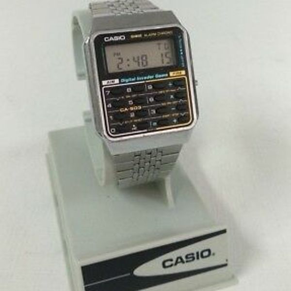 Casio CA-503 Calculator Game Watch Module 433 Digital Invader Fire Game ...
