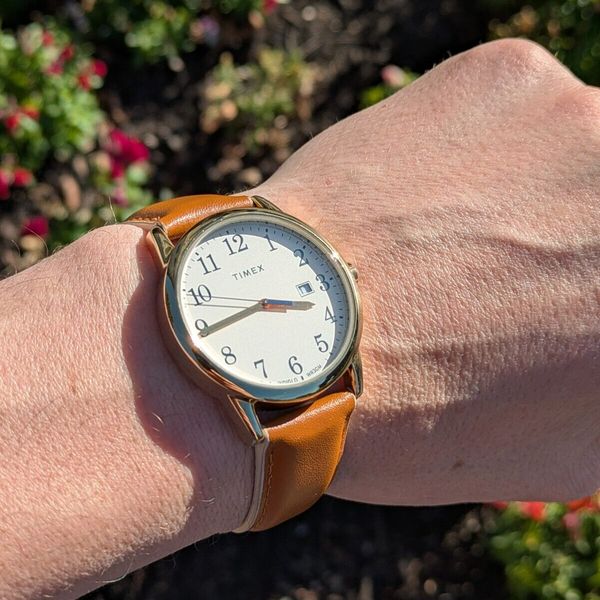 Timex Easy Reader Unisex 34mm INDIGLO Watch- New Battery | WatchCharts ...