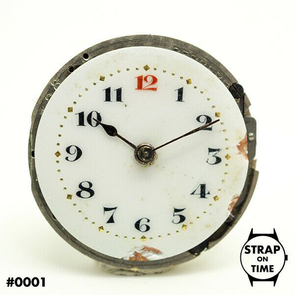 Rolex Rebberg Watch Movement & Sterile Dial 24.75mm Non Running Spares ...
