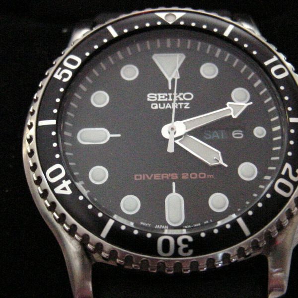 SEIKO SHC 015 Quartz Diver Watch Very Rare With extra Deluxe Jubilee ...
