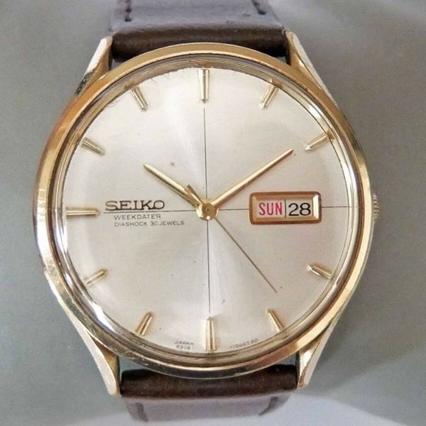 Rare Seiko Weekdater Diashock 8306-1000 Sea Leon M77 Automatic 30 ...