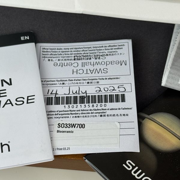 Genuine Swatch Mission White Snoopy MoonPhase Watch |With Tags | Box ...