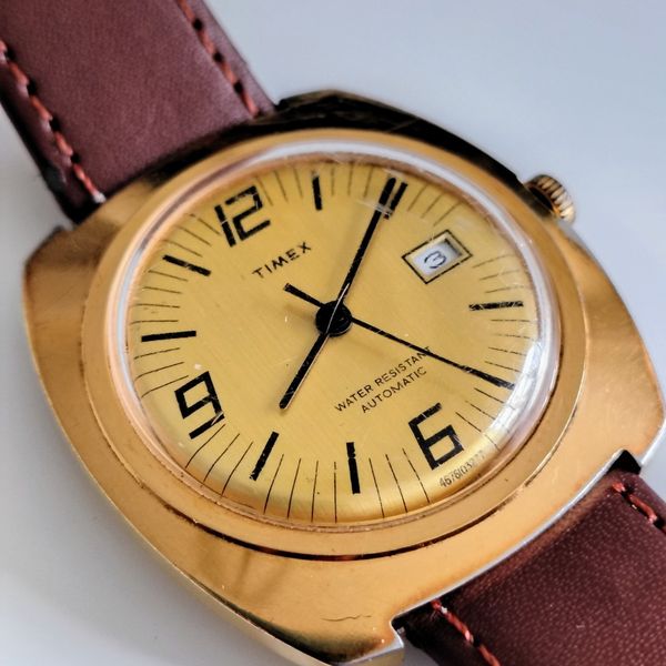 Vintage 1977 Timex Viscount Automatic Men's Wristwatch Runs ...
