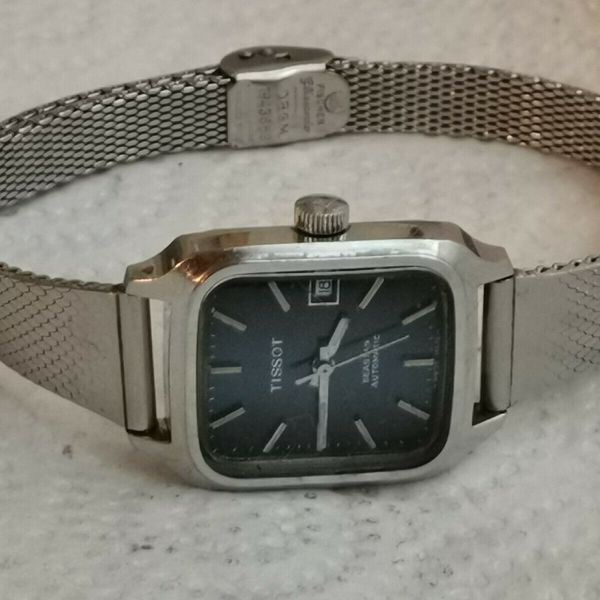 RARE Vintage TISSOT SEASTAR AUTOMATIC Rectangle Womens Watch FISCHER ...