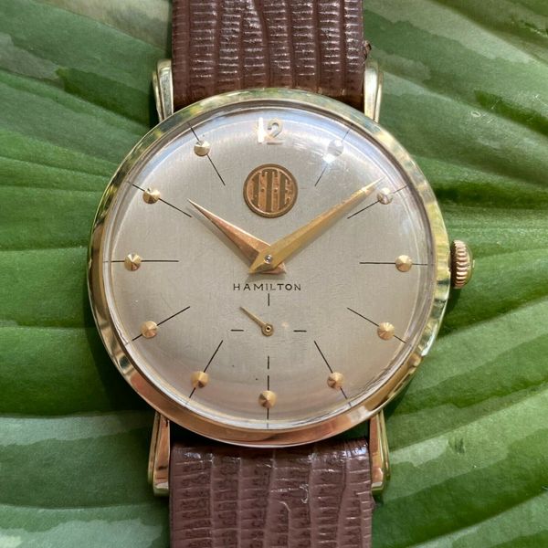 Hamilton Bradford "B" 14K Solid Gold Men's Watch Special "ITE" Dial ...