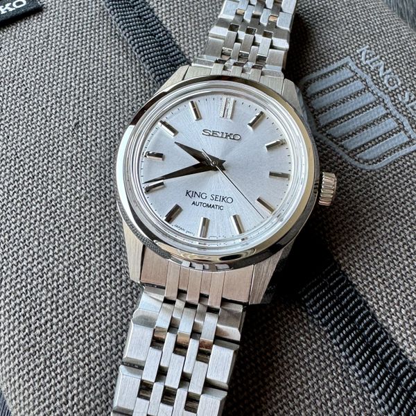 SOLD King Seiko SPB279 silver dial on bracelet | WatchCharts Marketplace