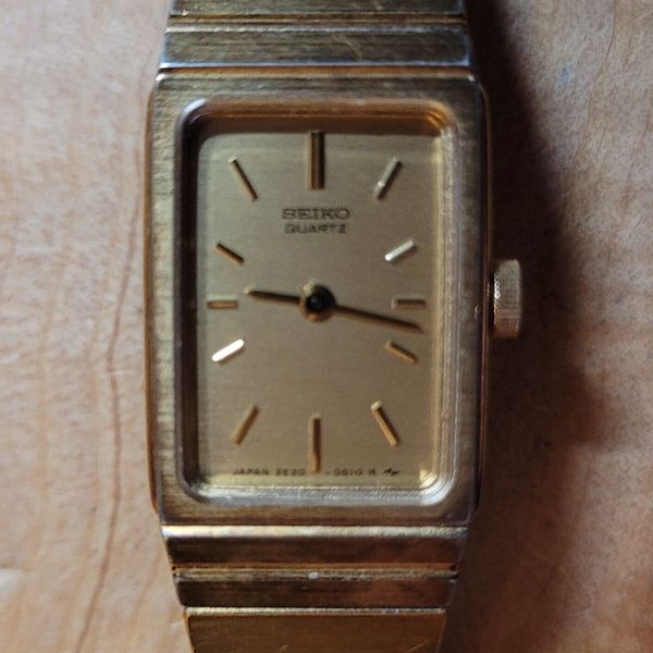 Vintage Seiko 2E20-0510R Gold Tone Womenâ s Watch! New Battery! working ...